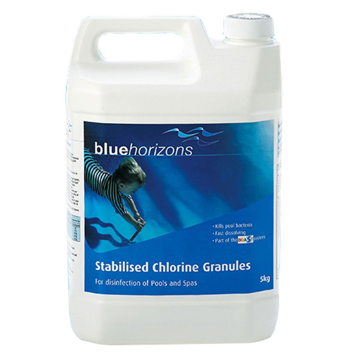 Blue Horizon stabilised chlorine granules 5kg – Swimming Pool Pumps UK